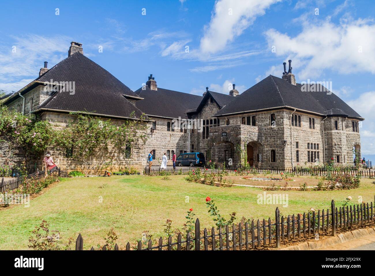 HAPUTALE, SRI LANKA - JULY 16, 2016: People visit Adisham monastery ...