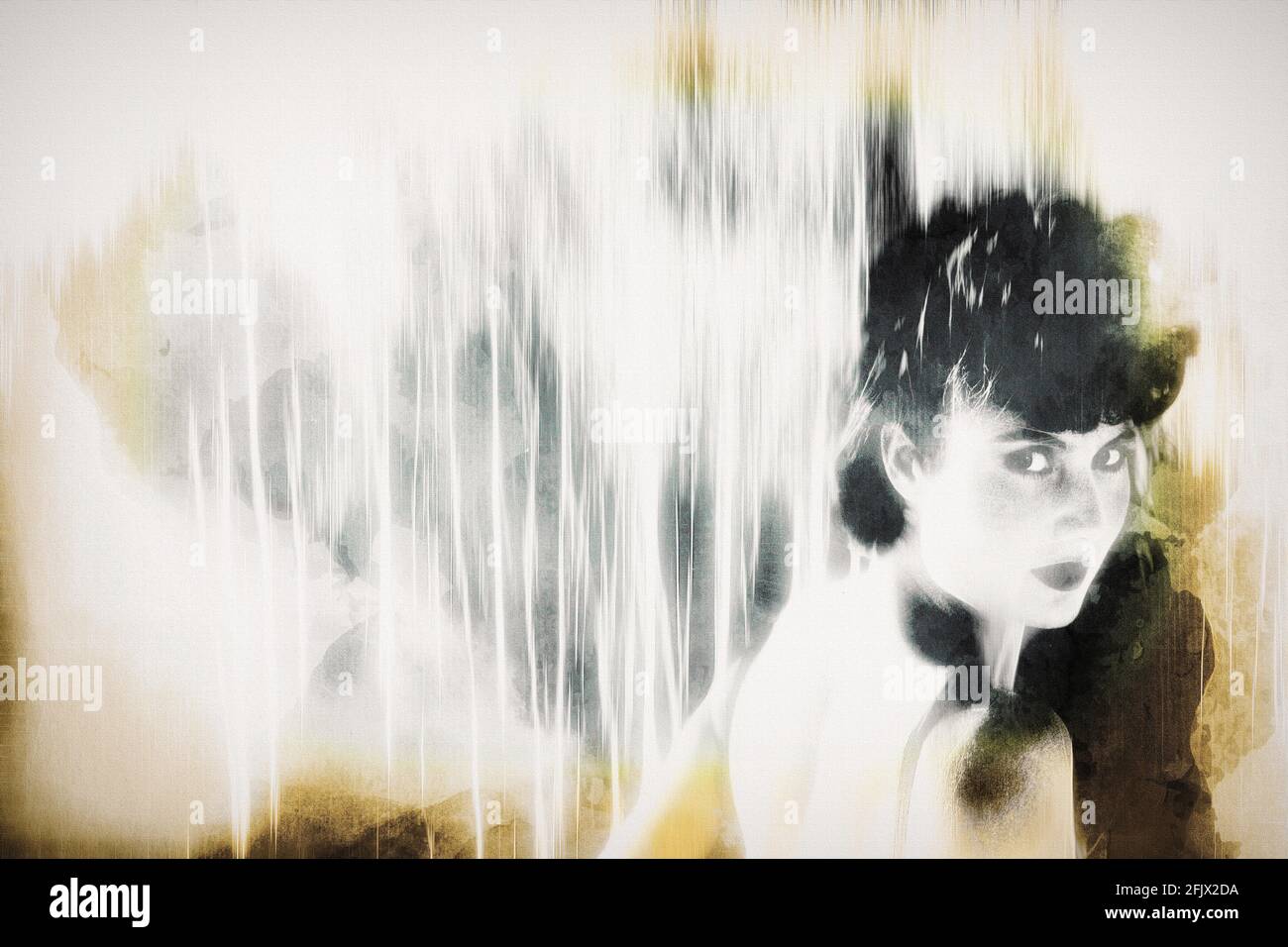 CONTEMPORARY ART: Looking Back Stock Photo - Alamy