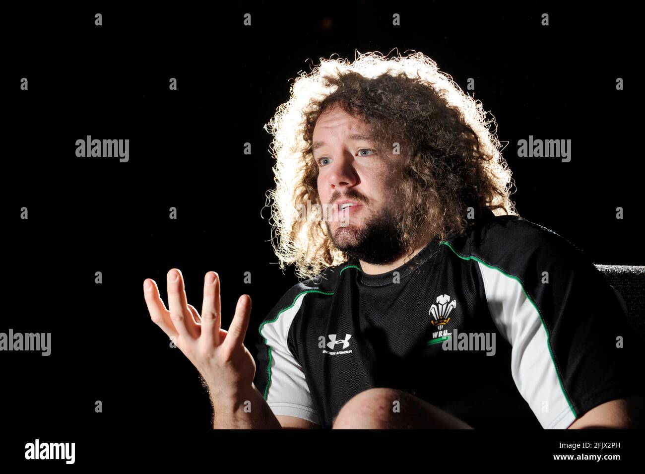 ADAM JONES TIGHTHEAD PROP FOR OSPREYS AND WALES 25/1/10. PICTURE DAVID ...