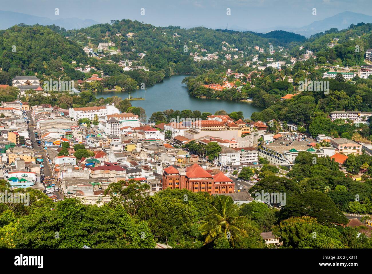 Aerial view of Kandy, Sri Lanka Stock Photo - Alamy