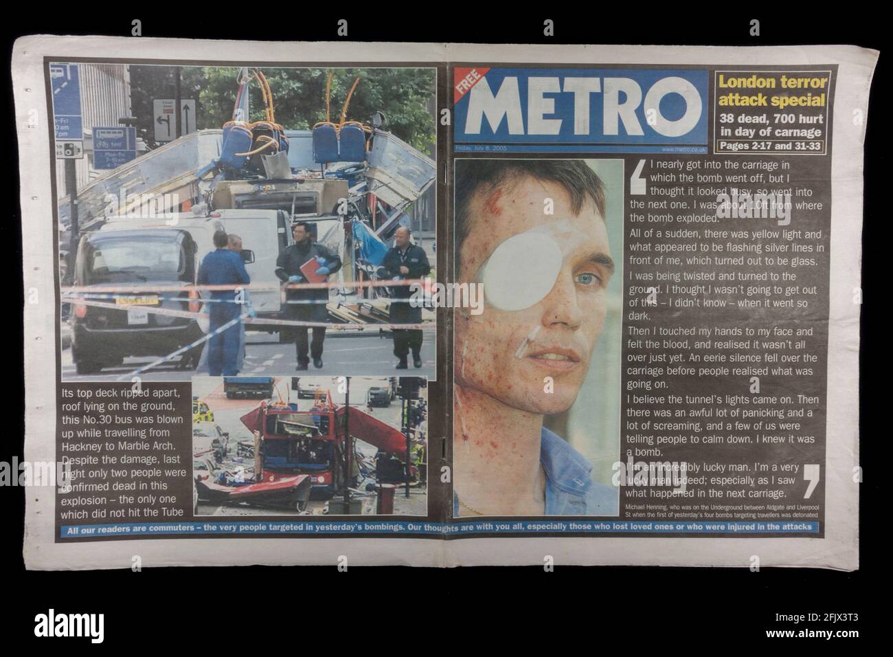 London bombings 2005 bus hi-res stock photography and images - Alamy