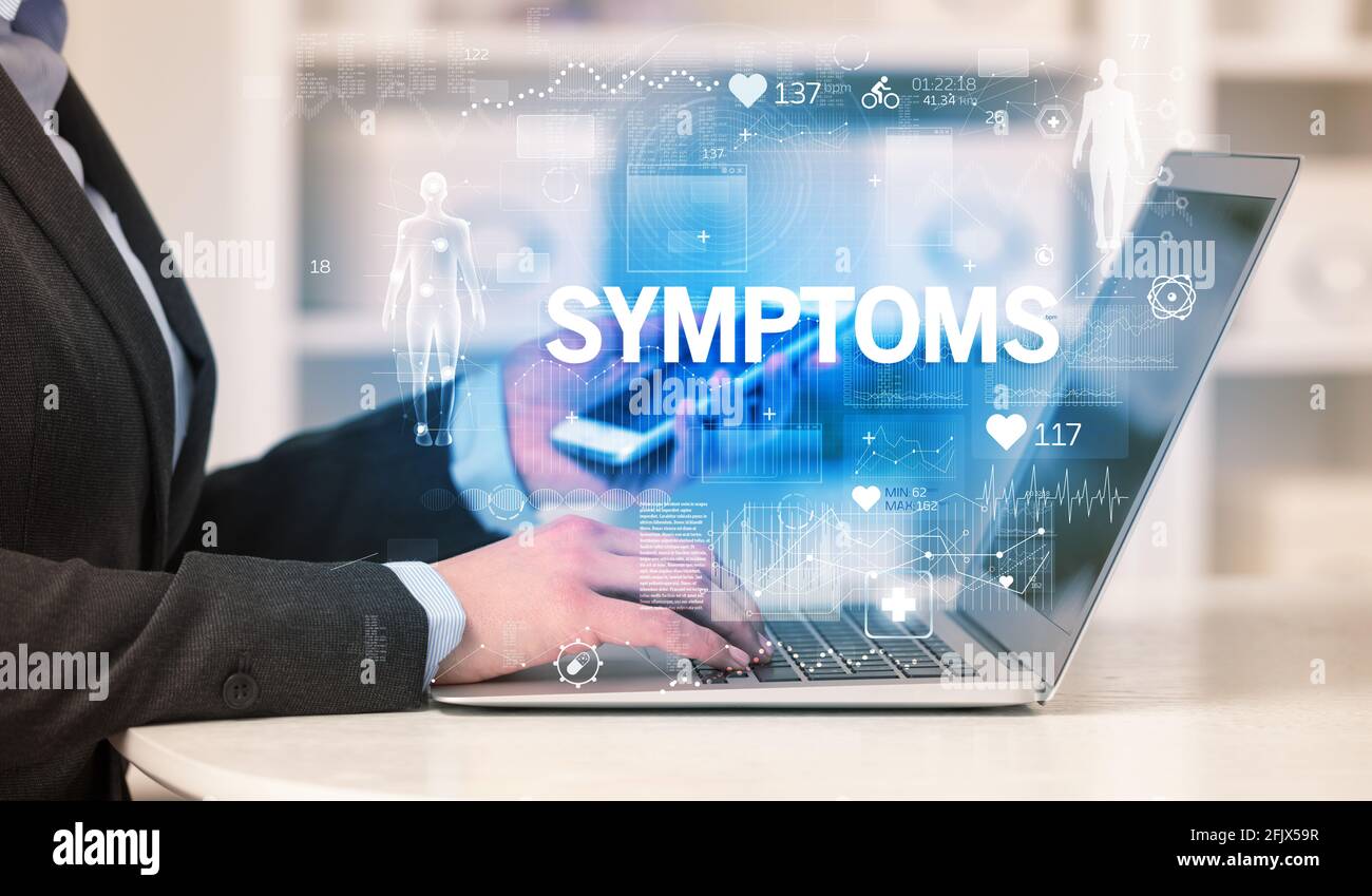 Doctor working a health check Stock Photo - Alamy