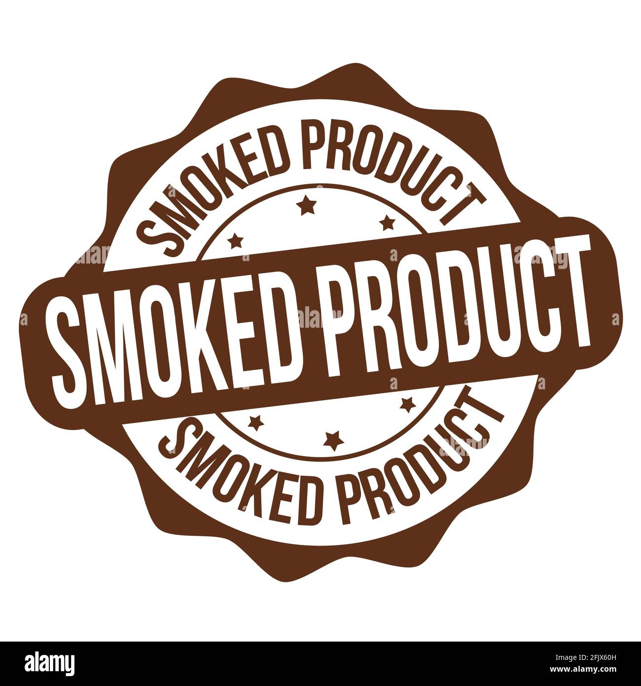 Smoked product sign or stamp on white background, vector illustration ...
