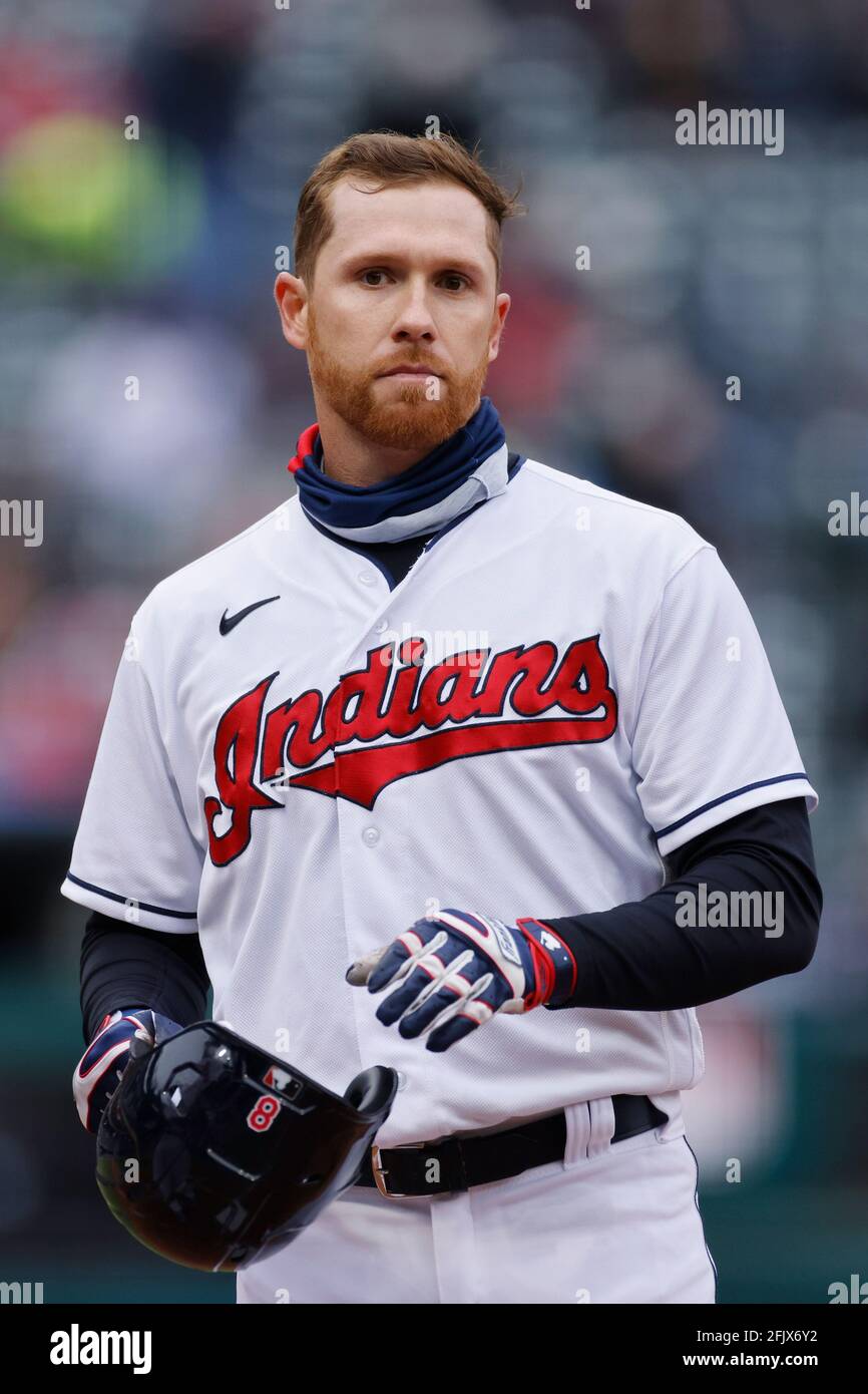 Cleveland Oh April 25 Jordan Luplow 8 Of The Cleveland Indians