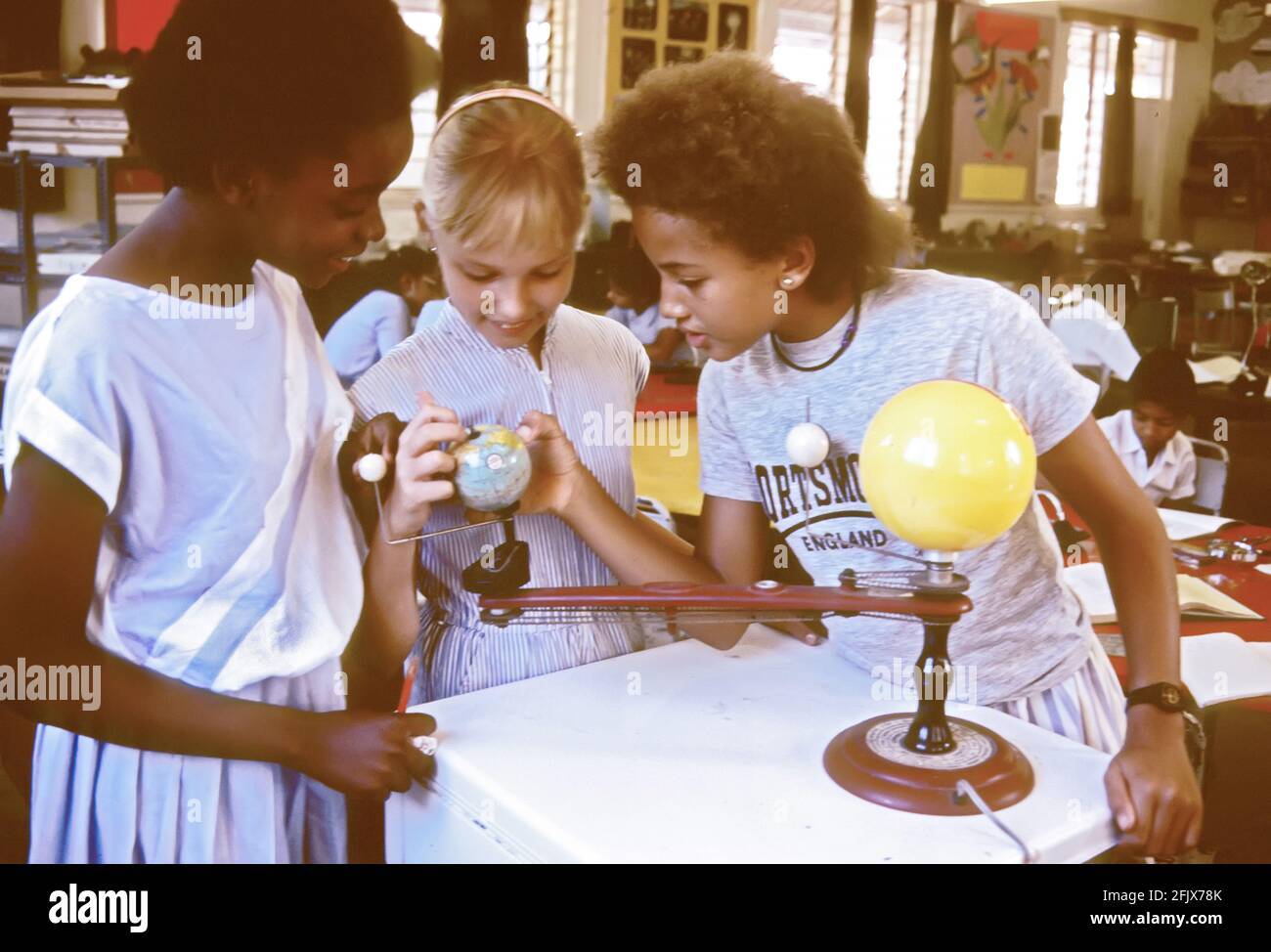 Diverse children in science class Stock Photo - Alamy