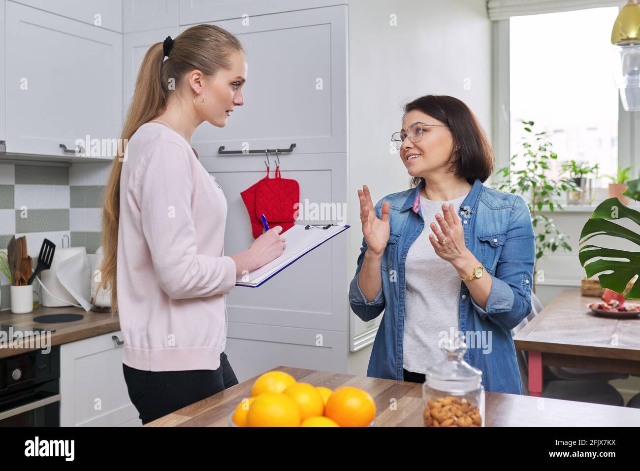 Census worker interview person hi-res stock photography and images - Alamy