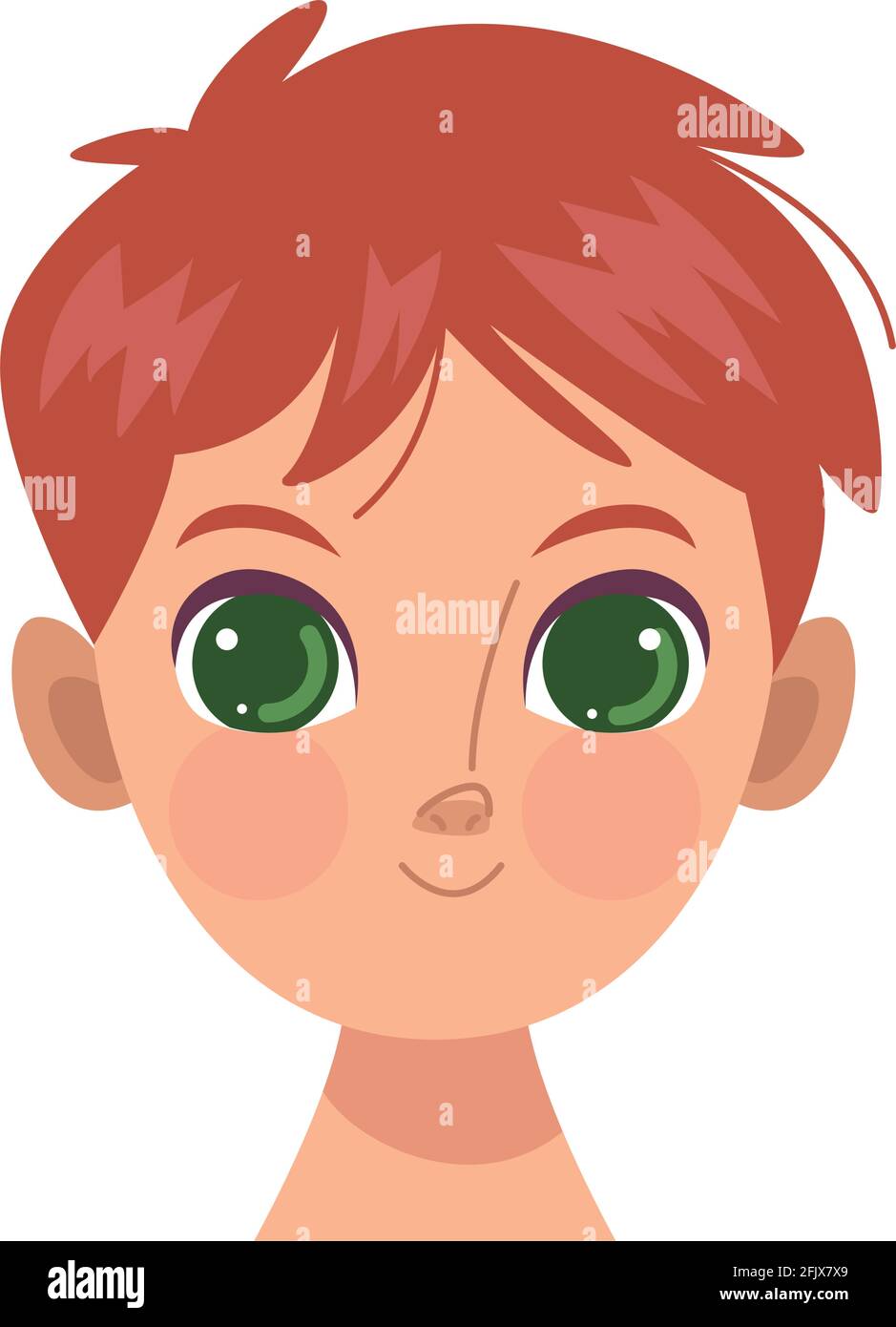 little redhead boy Stock Vector Image & Art - Alamy