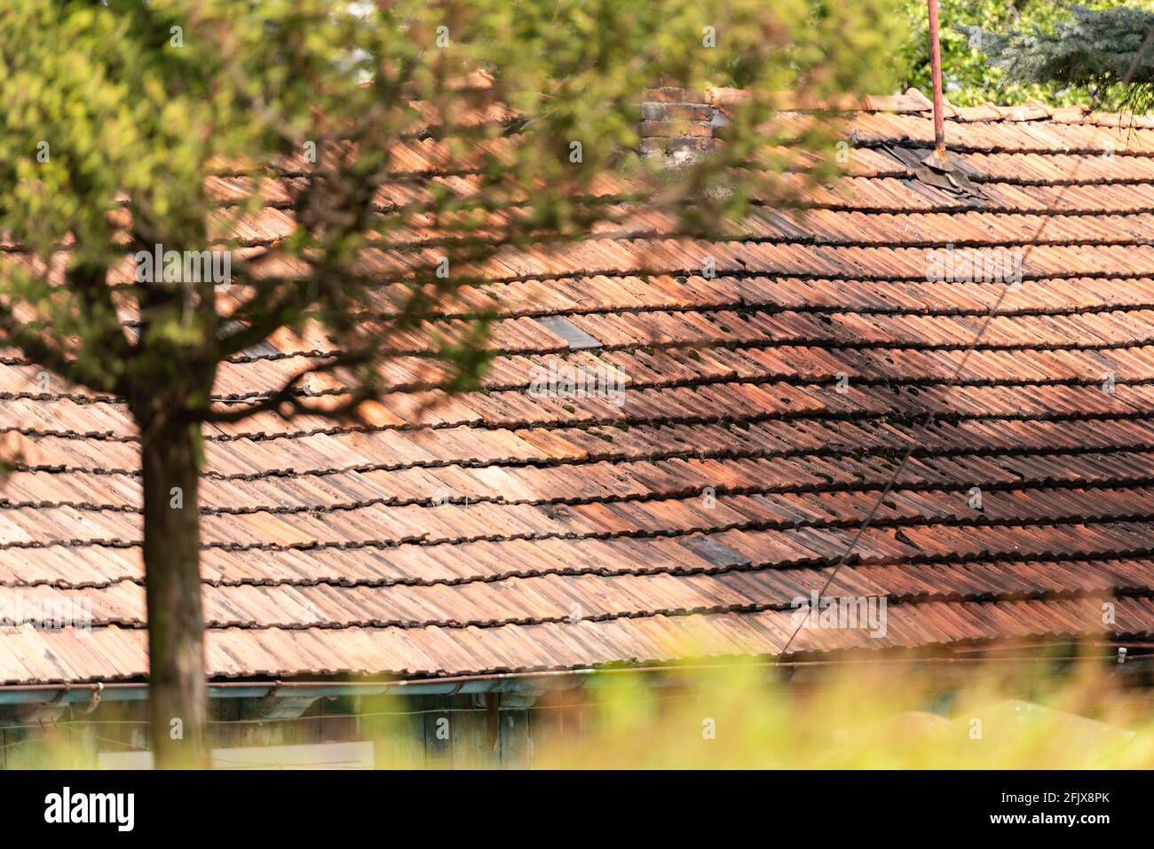Old clay tiles hi-res stock photography and images - Alamy