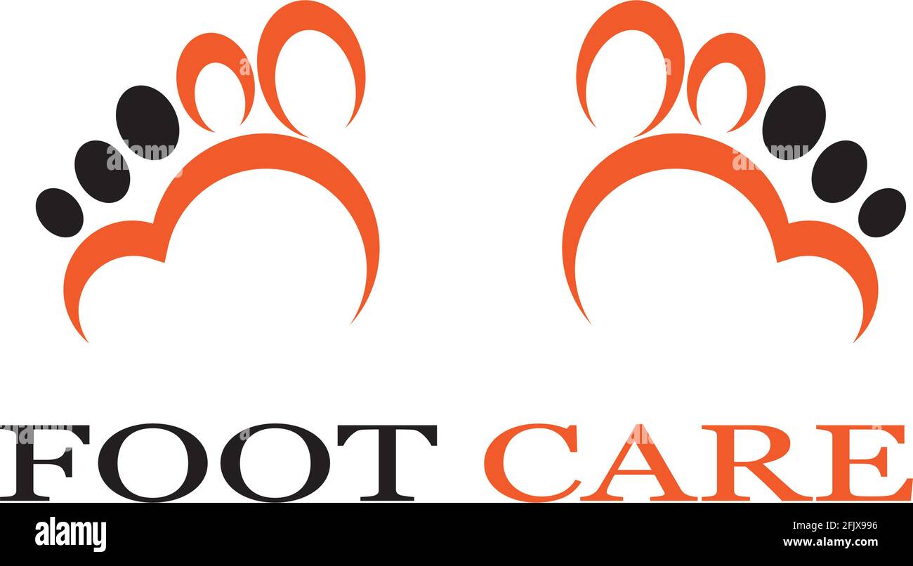 foot Logo Template vector icon illustration design Stock Vector Image ...