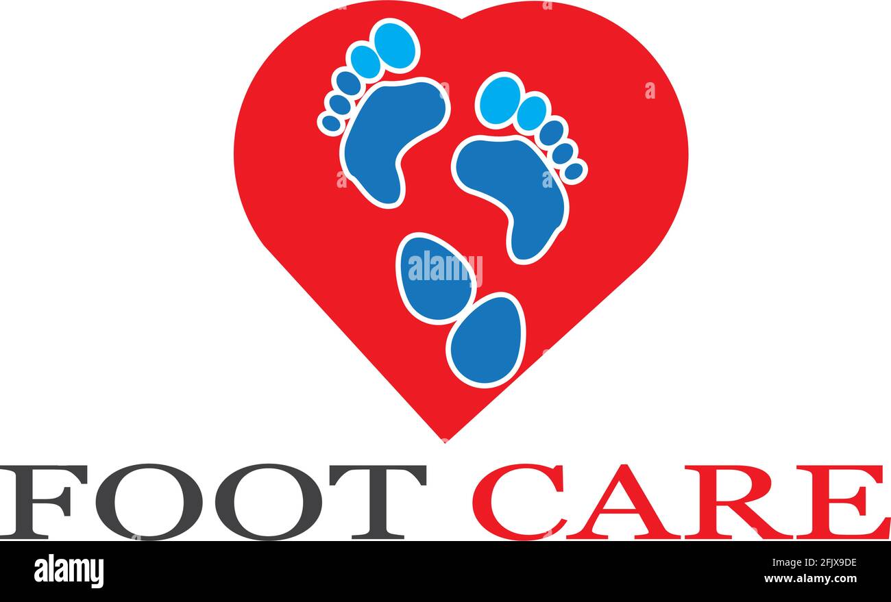 foot Logo Template vector icon illustration design Stock Vector Image ...