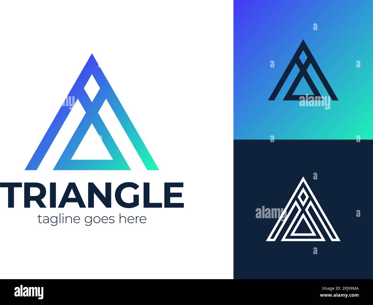 triangle letter a logo. A Letter Trinity Icon Vector Logo Template ...
