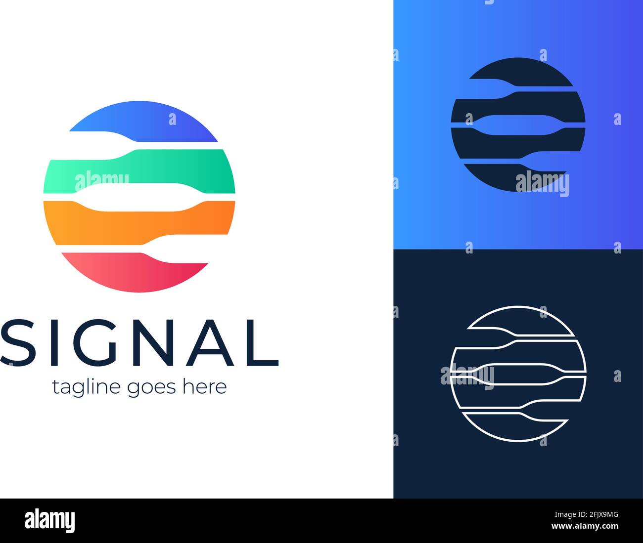 Circle single logo. Circle signal for logo design concept, very ...