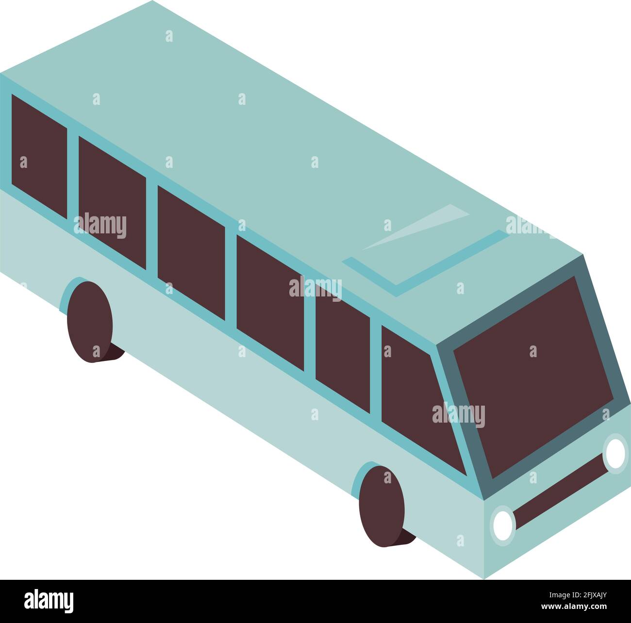 blue bus isometric Stock Vector Image & Art - Alamy