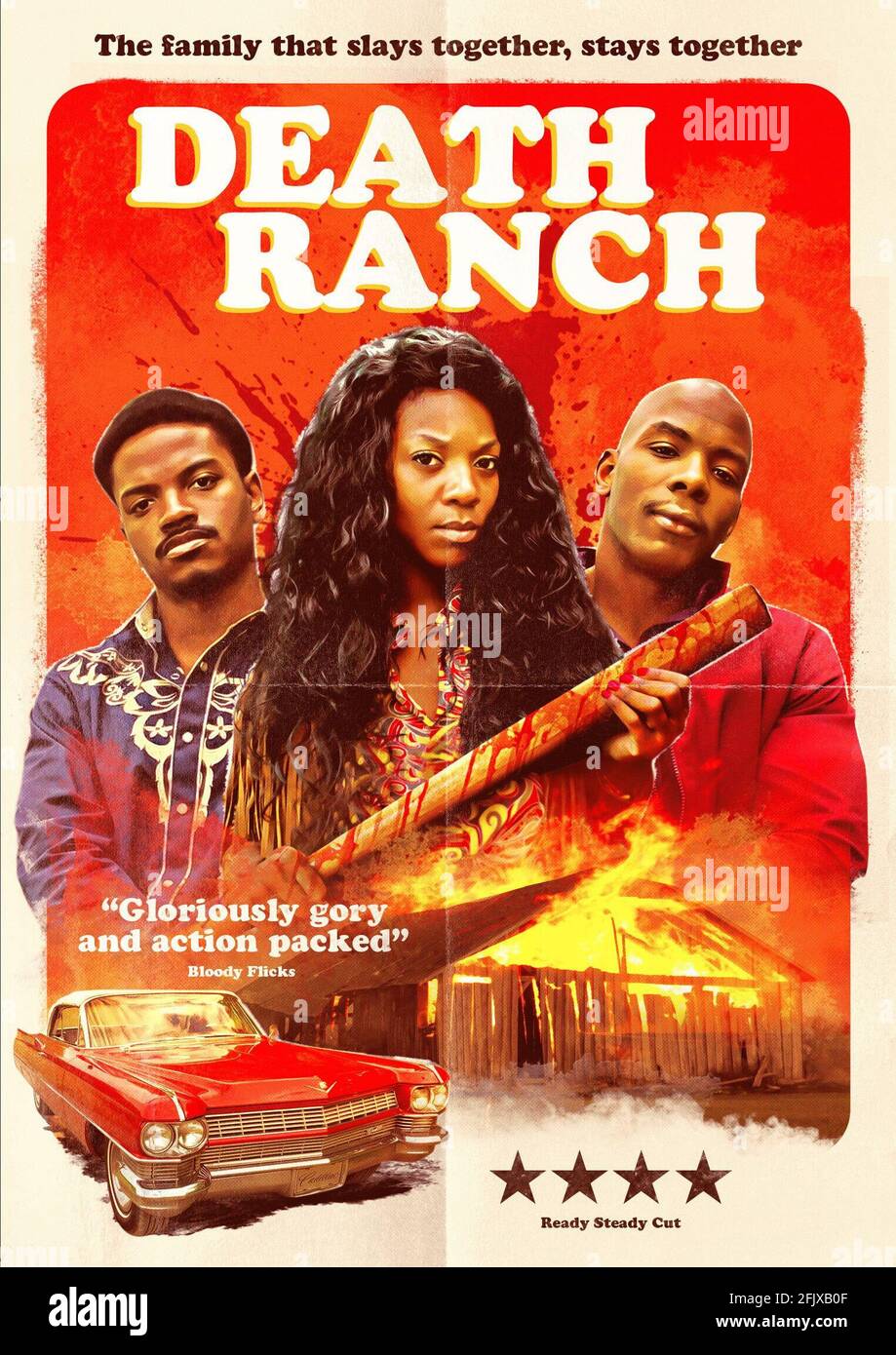 DEATH RANCH, poster, from left: Deiondre Teagle, Faith Monique, Travis ...