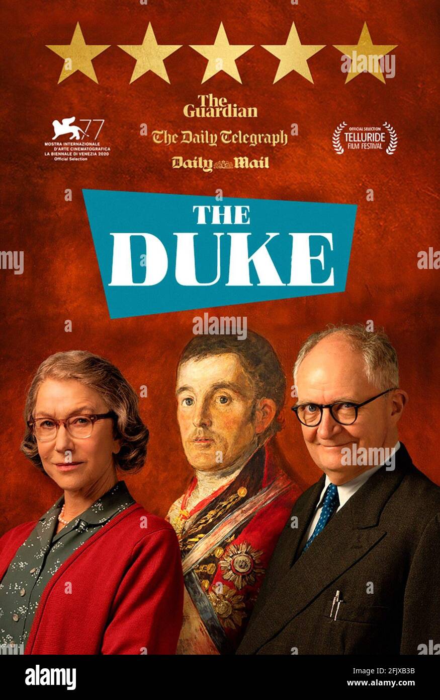 THE DUKE, poster, from left: Helen Mirren, Jim Broadbent, 2020. © Sony ...