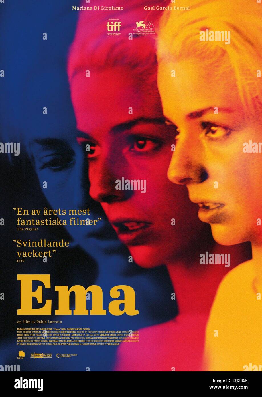 EMA, Swedish poster, Mariana Di Girolamo, 2019. © Music Box Films ...