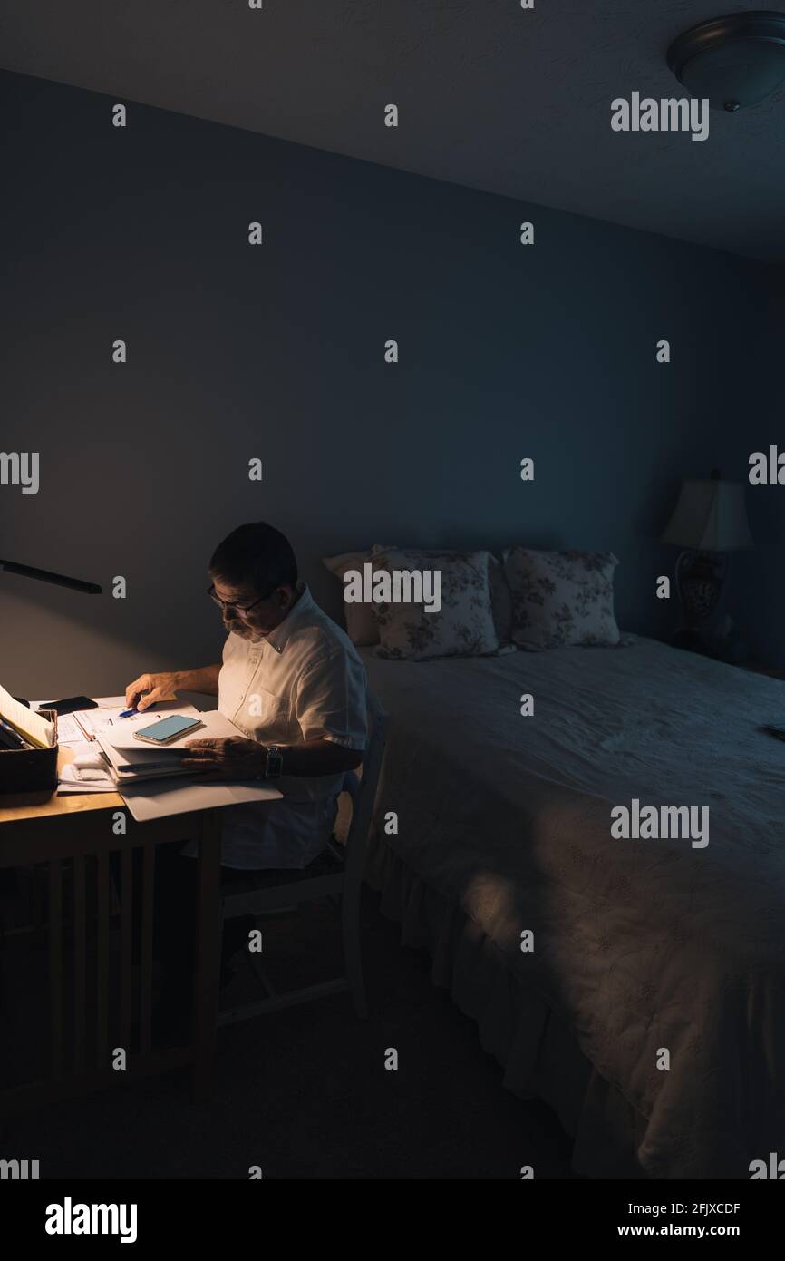 Business man working from home Stock Photo - Alamy