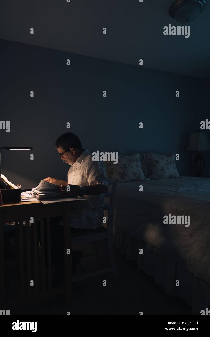 Business man working from home Stock Photo - Alamy