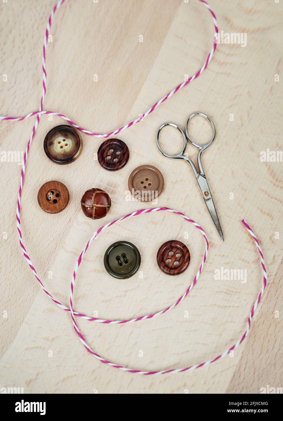 String of buttons hi-res stock photography and images - Alamy