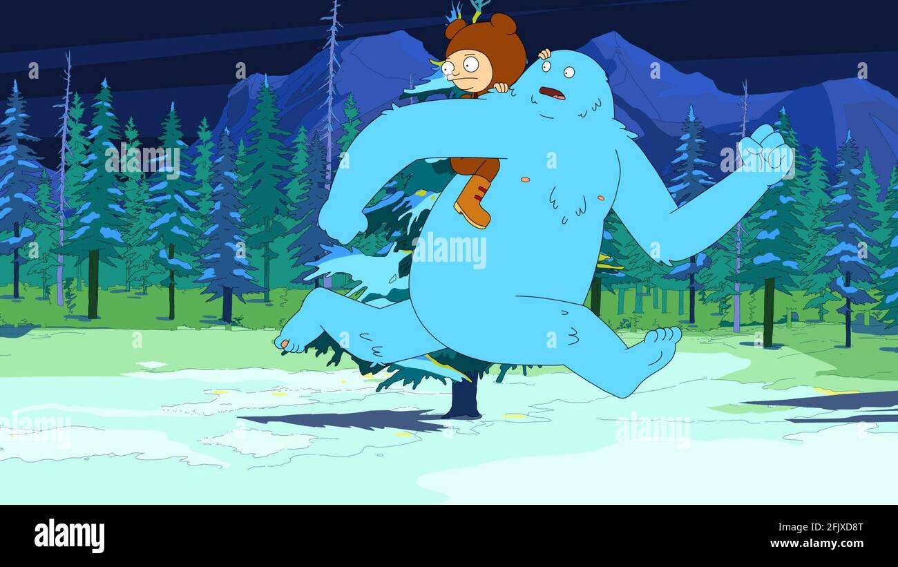 THE GREAT NORTH, from left: Moon Tobin (voice: Paul Rust), Bigfoot ...