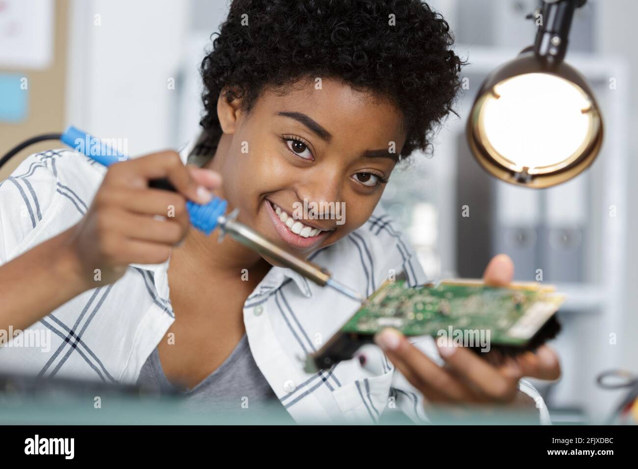 Using soldering iron hi-res stock photography and images - Alamy