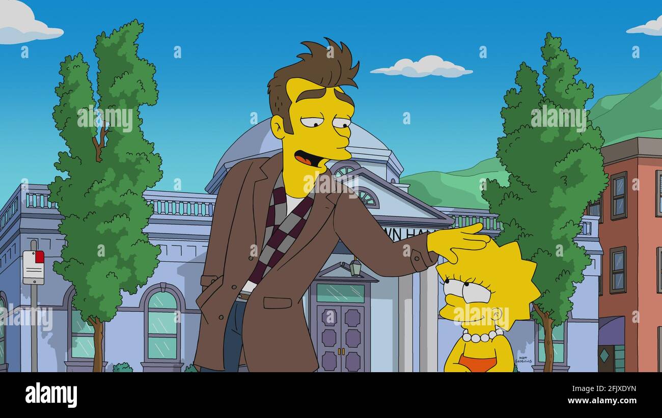 THE SIMPSONS, from left: Quilloughby (voice: Benedict Cumberbatch ...