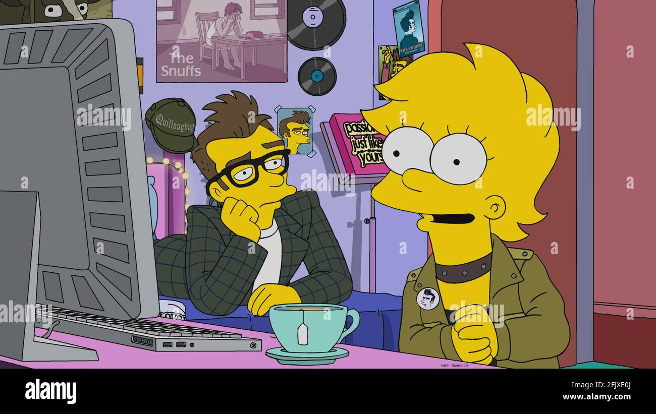 THE SIMPSONS, from left: Quilloughby (voice: Benedict Cumberbatch ...