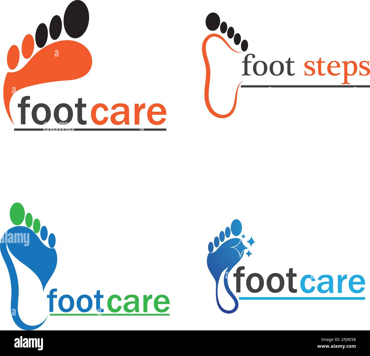 foot Logo Template vector icon illustration design Stock Vector Image ...