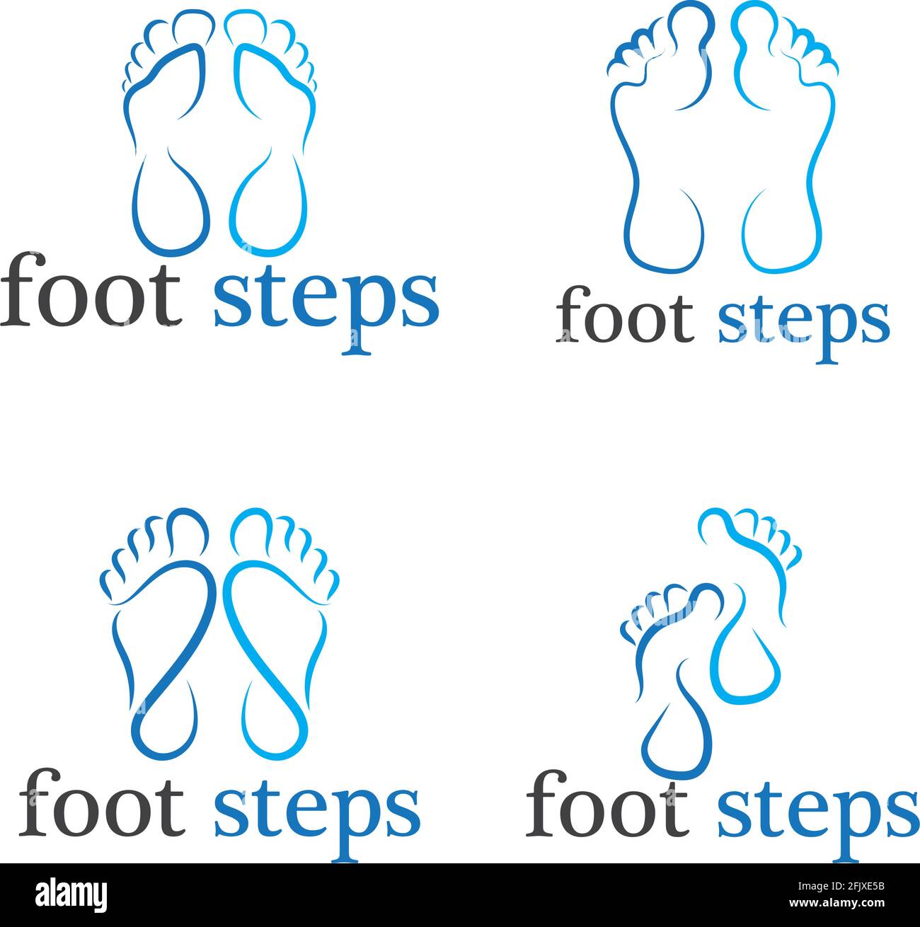 foot Logo Template vector icon illustration design Stock Vector Image ...
