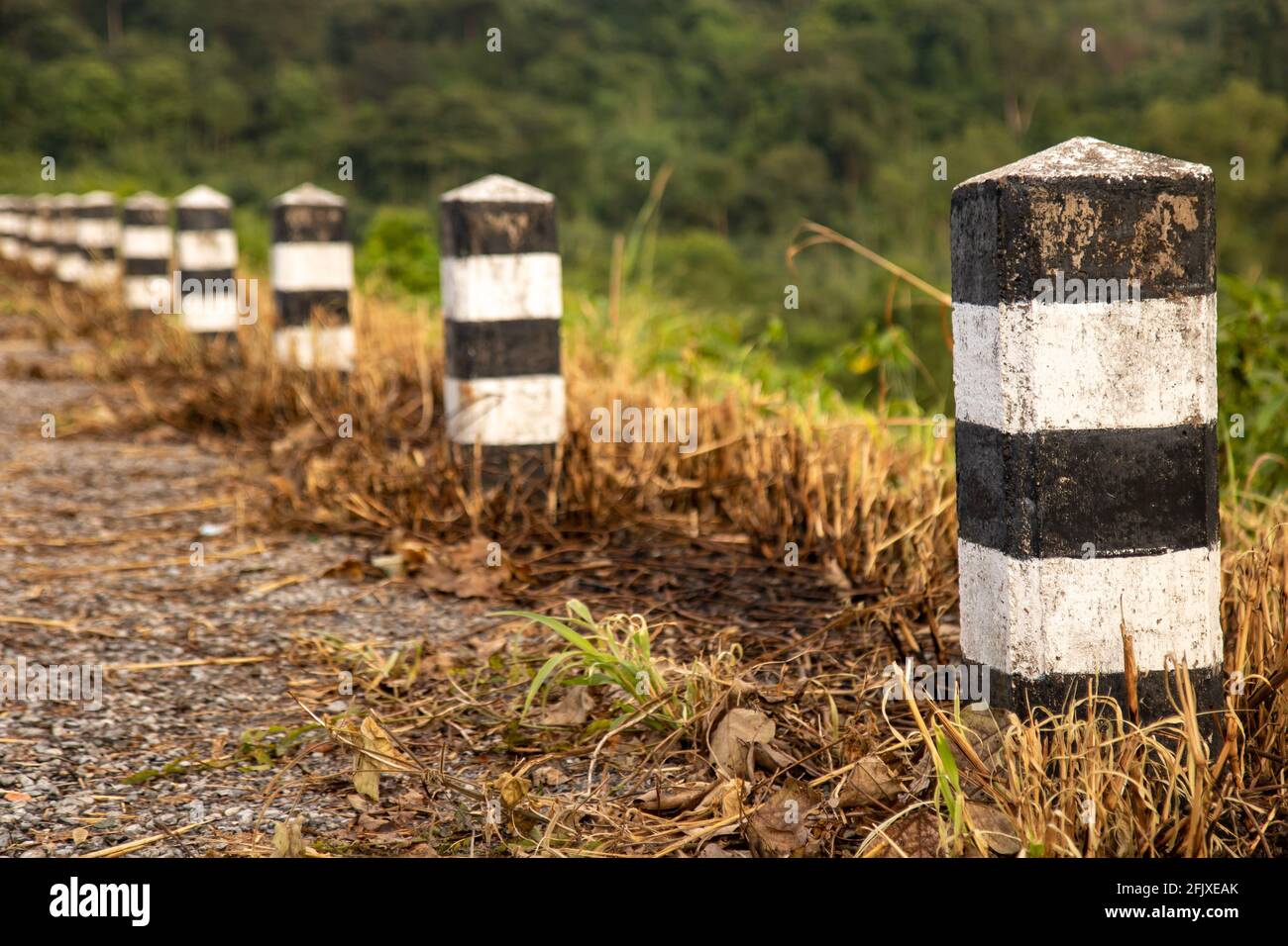 Road bollards hi-res stock photography and images - Alamy