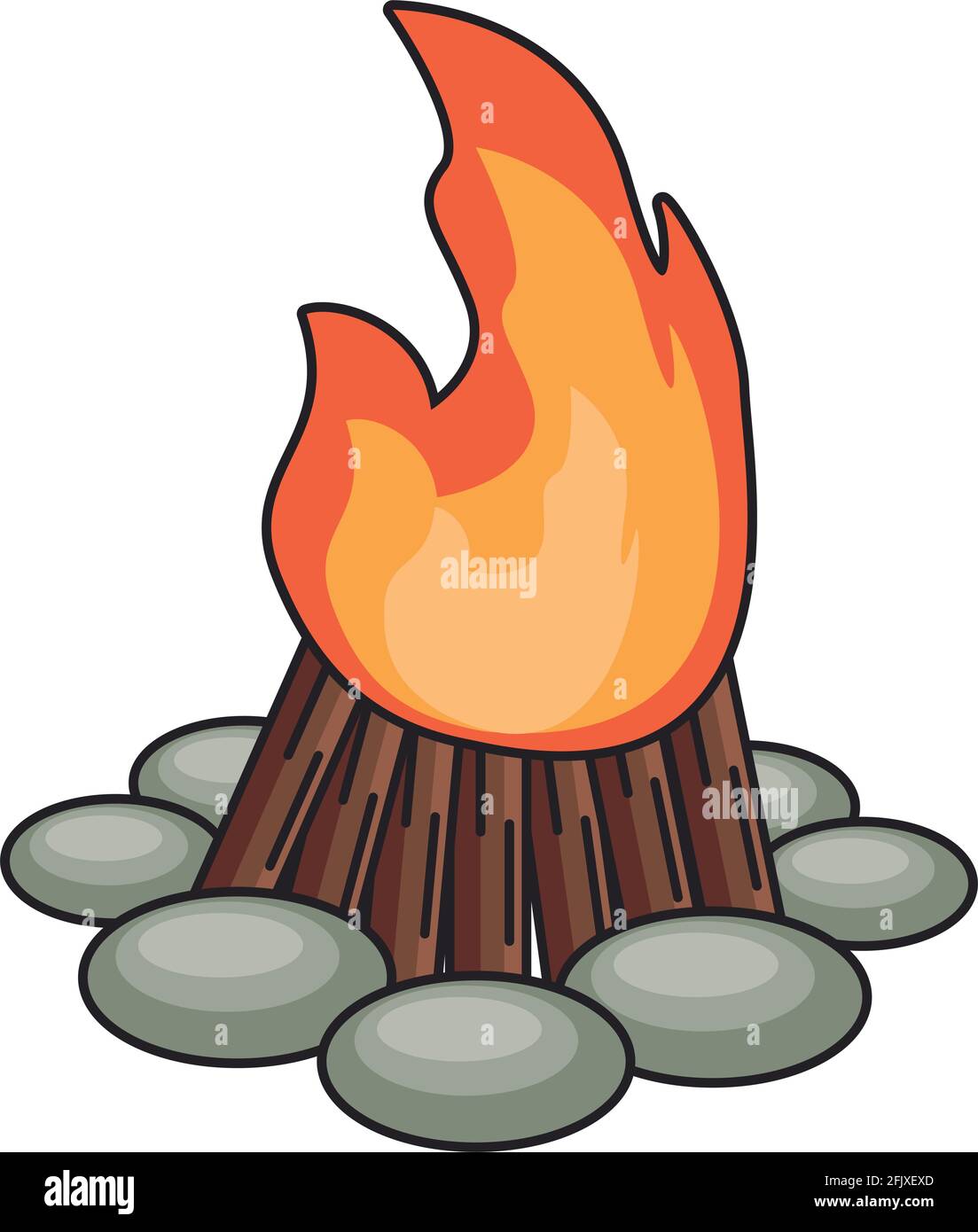 campfire flame icon Stock Vector Image & Art - Alamy