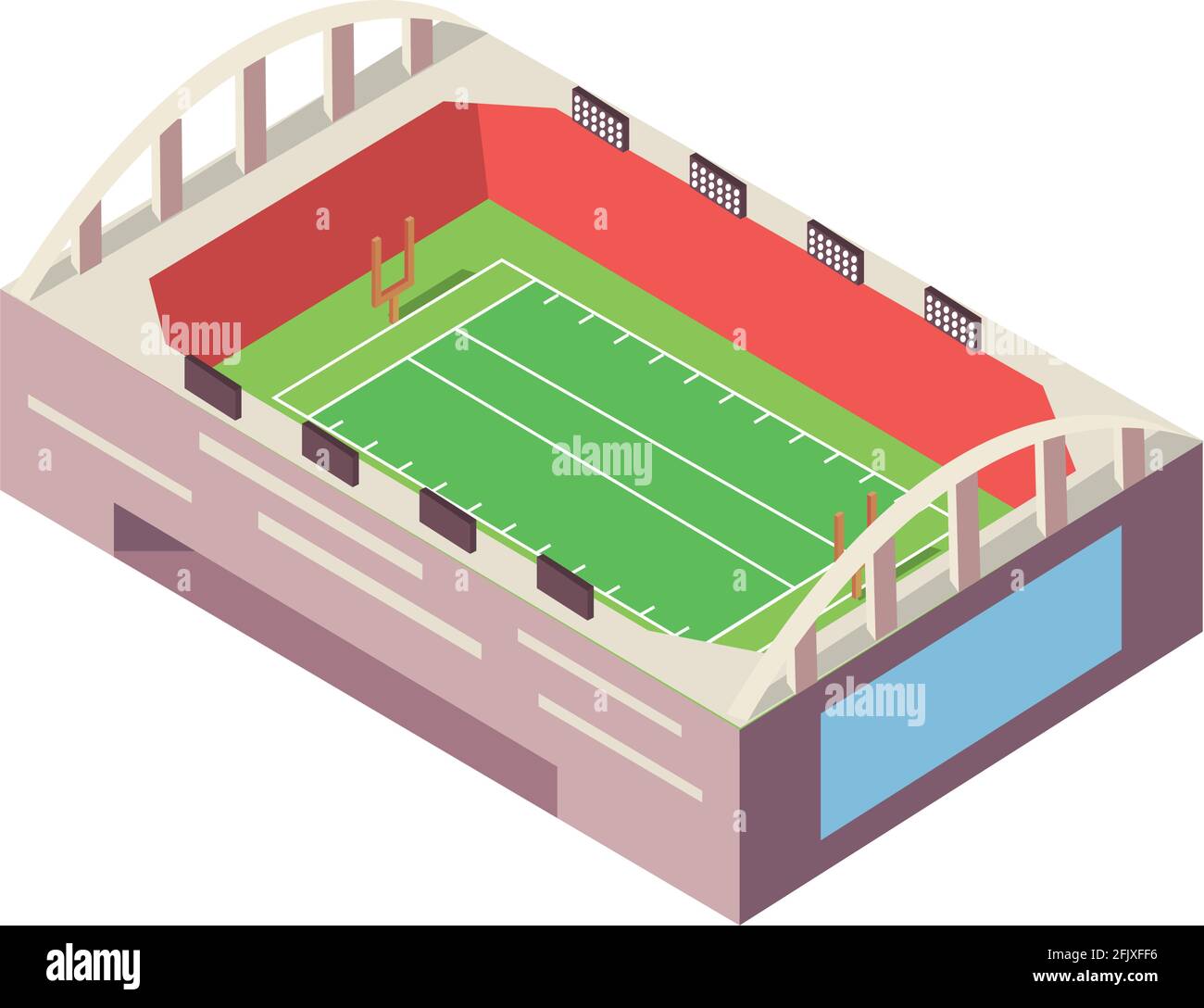 stadium football isometric Stock Vector Image & Art - Alamy