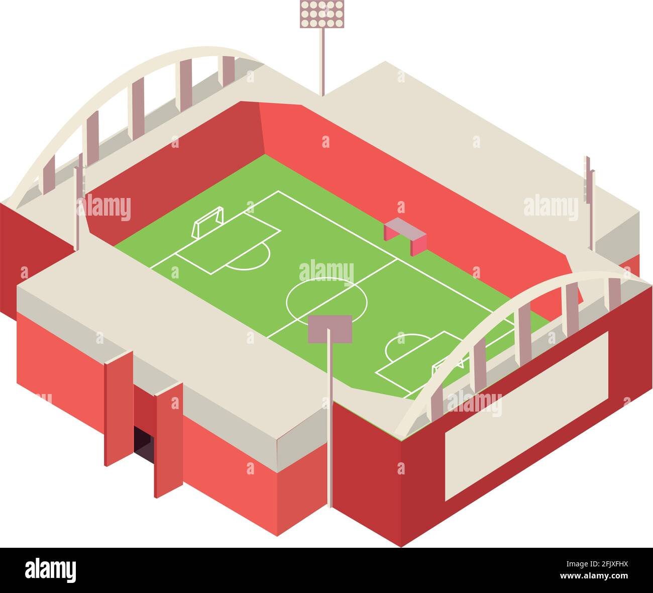 Football stadium facade Cut Out Stock Images & Pictures - Alamy