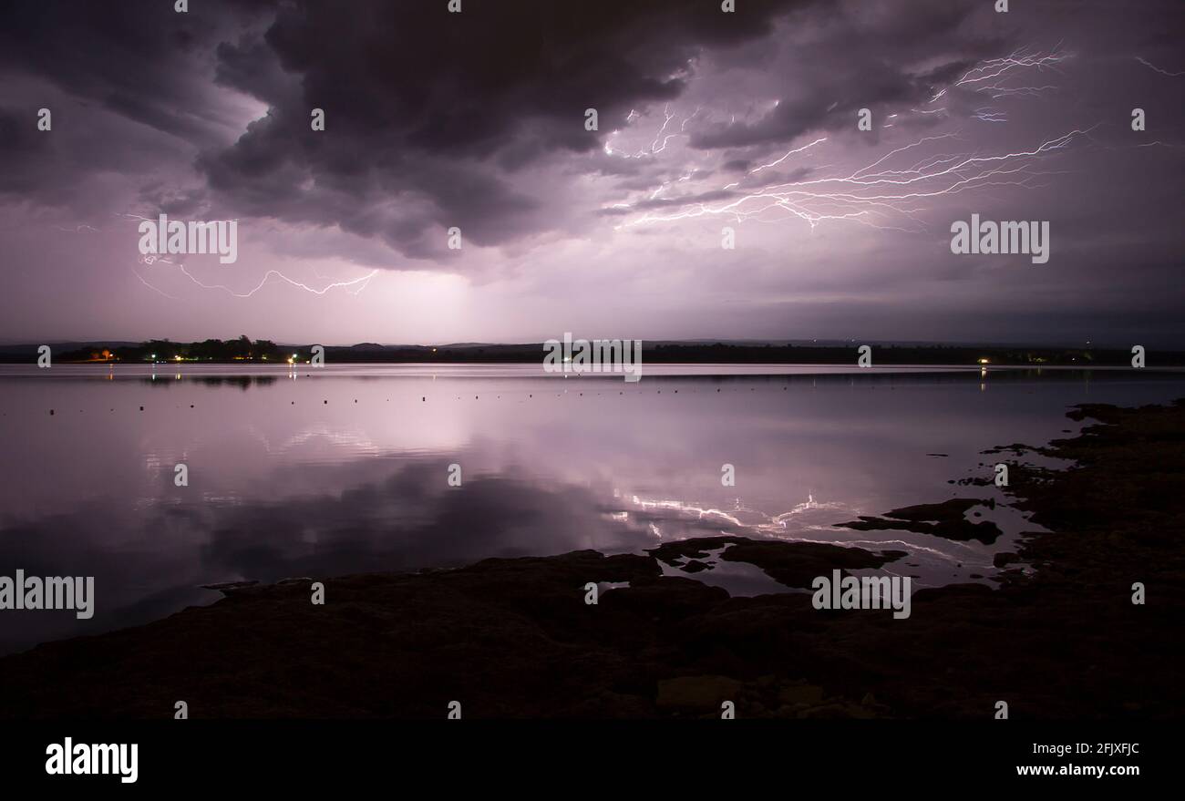 Night thunderstorm hi-res stock photography and images - Alamy