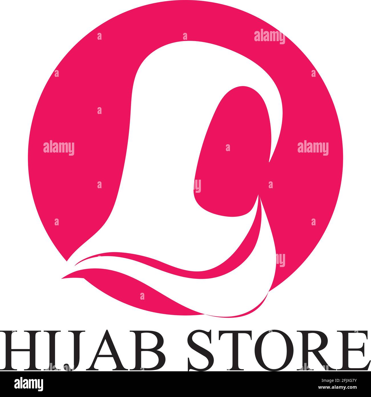 hijab logo vector icon design template Stock Vector Image & Art - Alamy