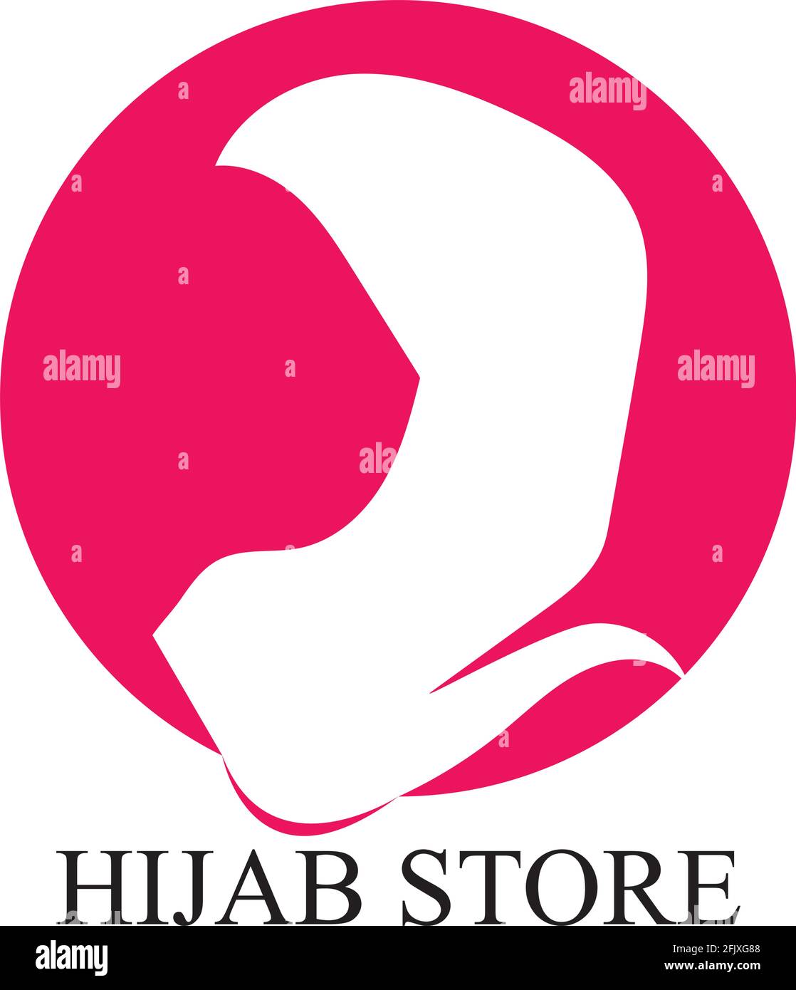 hijab logo vector icon design template Stock Vector Image & Art - Alamy