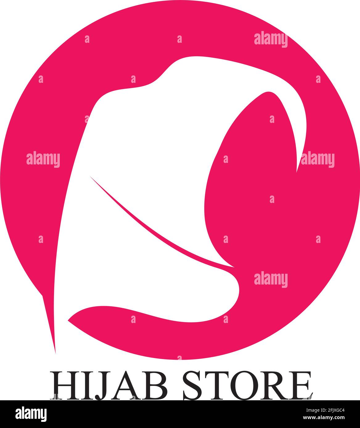 hijab logo vector icon design template Stock Vector Image & Art - Alamy