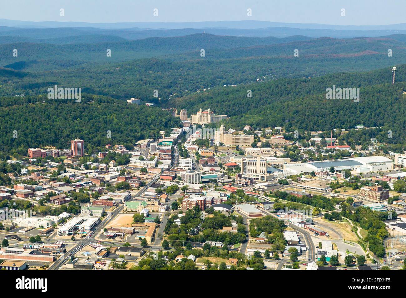 Aerial view of Hot Springs National Park, Arkansas, USA Stock Photo - Alamy Aerial view of Hot Springs National Park, Arkansas, USA Stock Photo - Alamy