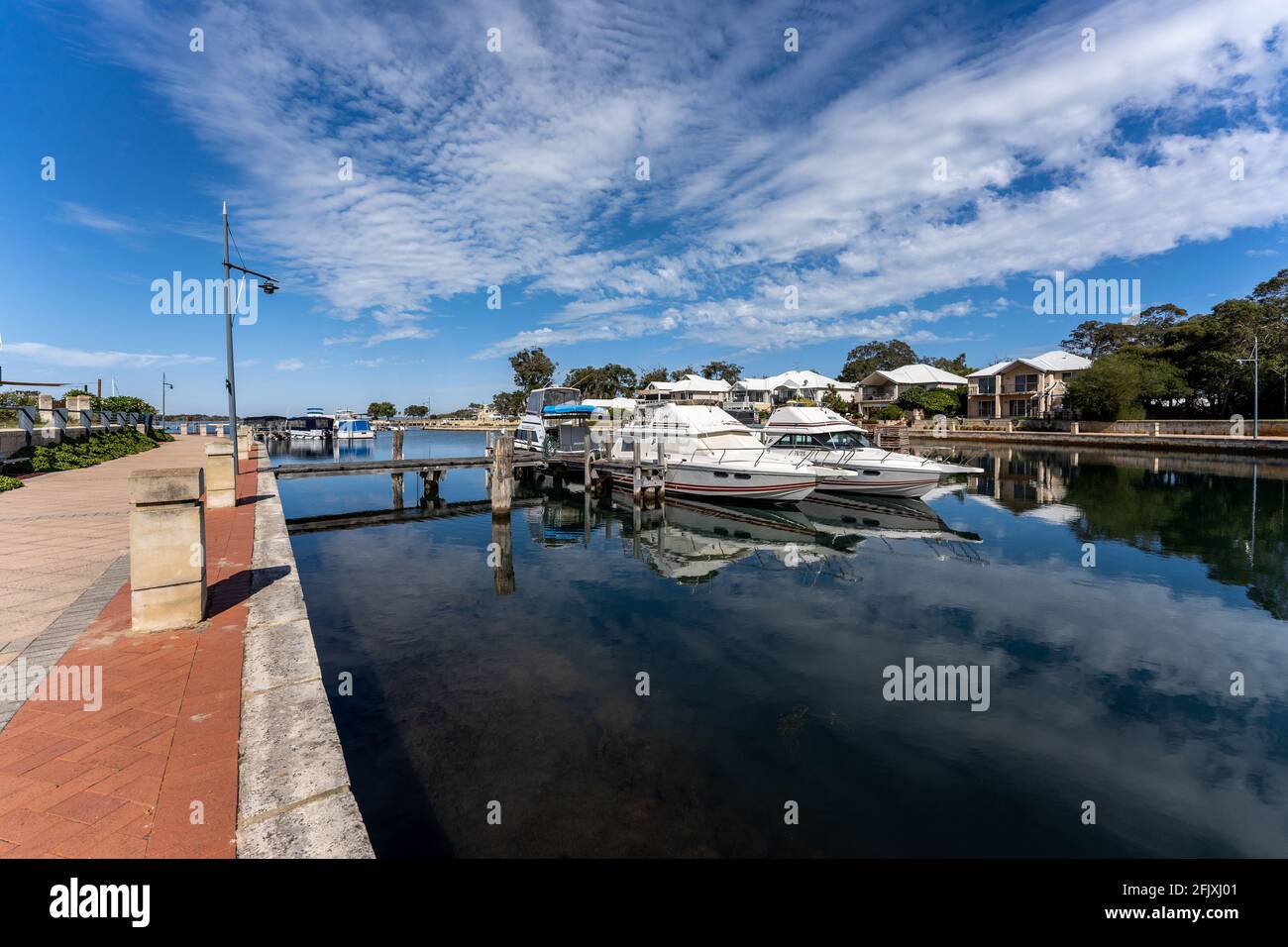 Boats in harbour Stock Photo - Alamy