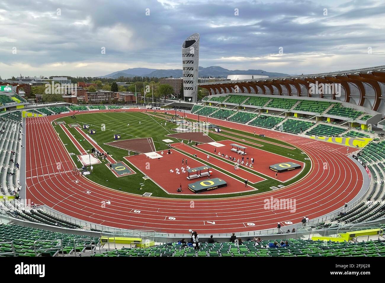 A general view of Hayward Field on the campus of the University of ...