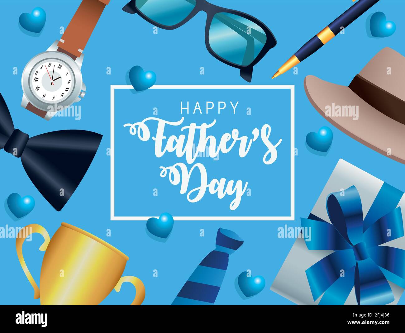 fathers day square frame Stock Vector Image & Art - Alamy