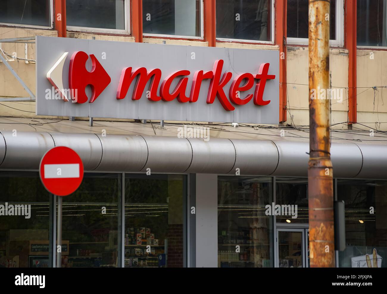 Carrefour market sign hi-res stock photography and images - Alamy