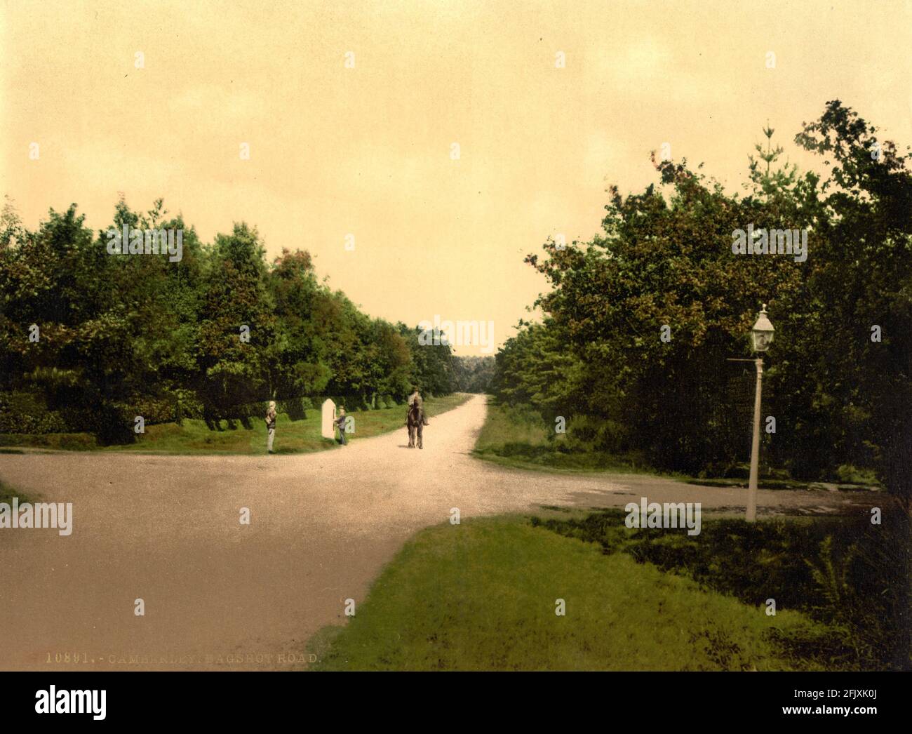 The Camberley-Bagshot Road, Surrey circa 1890-1900 Stock Photo - Alamy