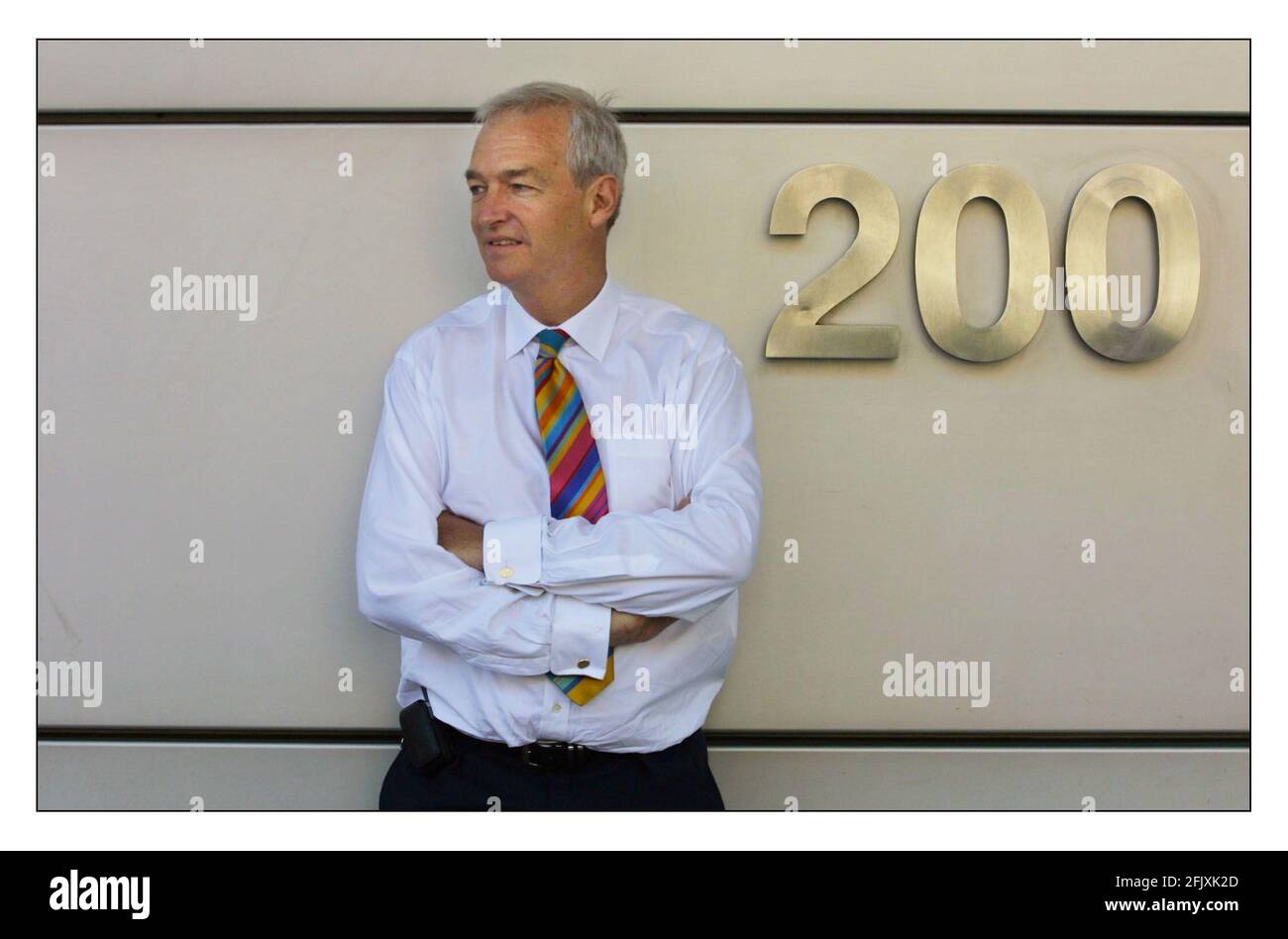 John Snow.......T.V. anchormanpic David Sandison 17/7/2002 Stock Photo ...