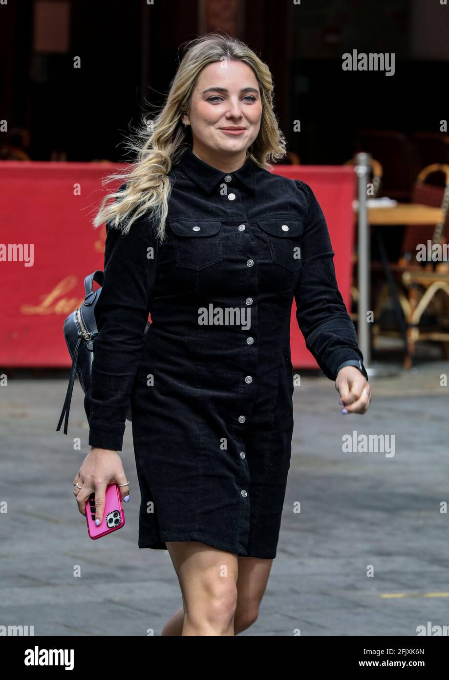 London, UK. 26th Apr, 2021. Sian Welby seen departing after her Capital ...