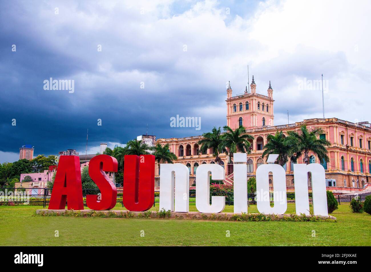Palacio de López (Government Palace). Asuncion, Paraguay Stock Photo ...