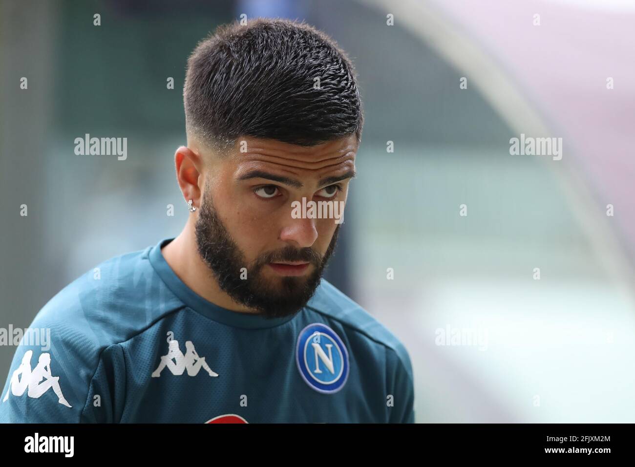 Turin, Italy, 26th April 2021. Lorenzo Insigne of SSC Napoli prior to ...