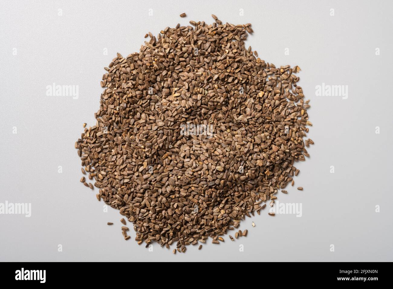 top view herb CheQianZi or Plantaginis Semen or Asiatic Plantain Seed ...