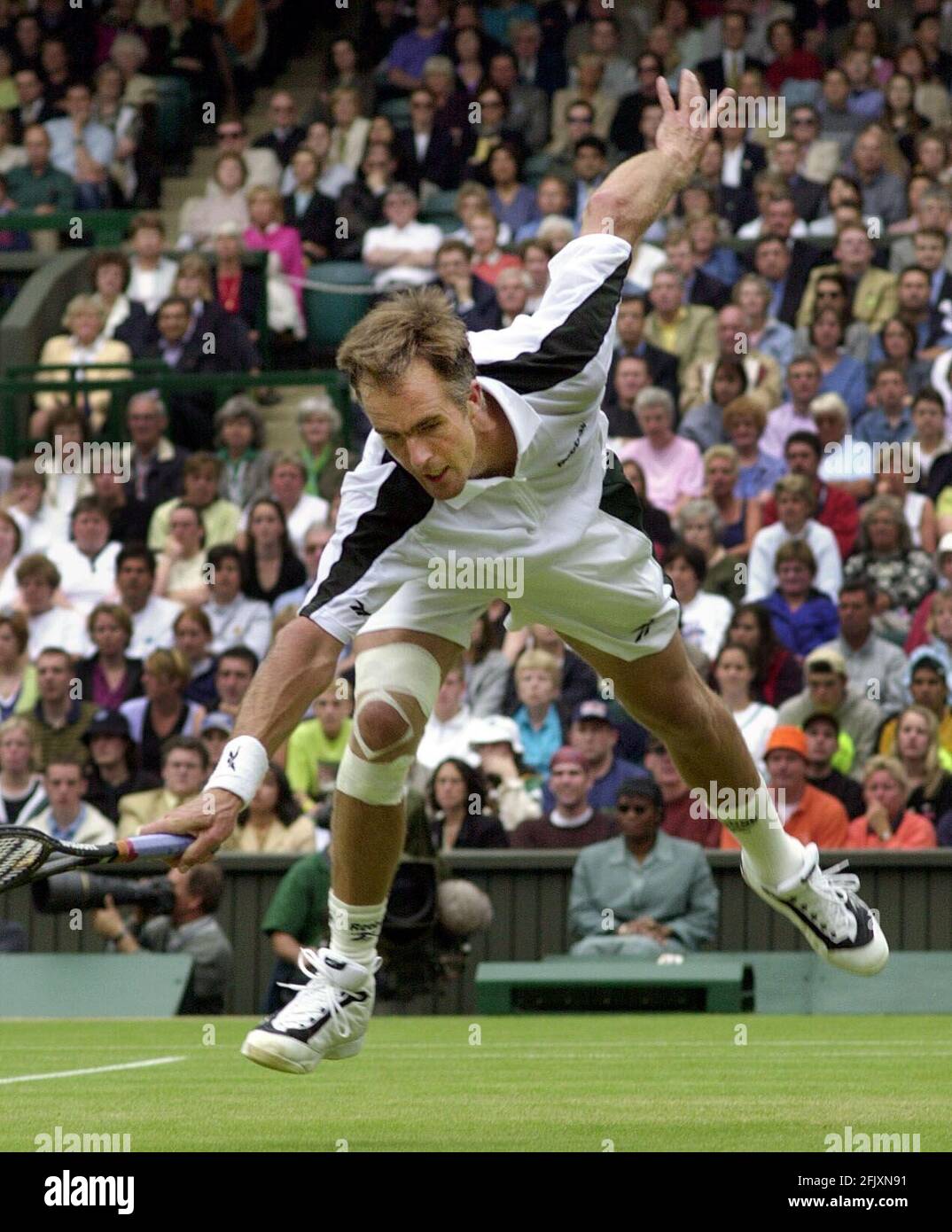 TODD MARTIN DURING HIS MATCH WITH ANDRE AGASSI WHICH HE LATER LOST ...