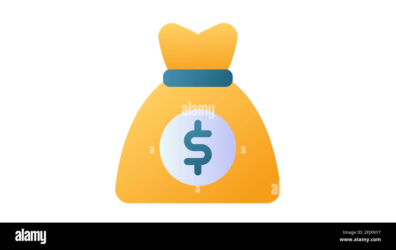grab bag wealth single isolated icon with single isolated icon with ...